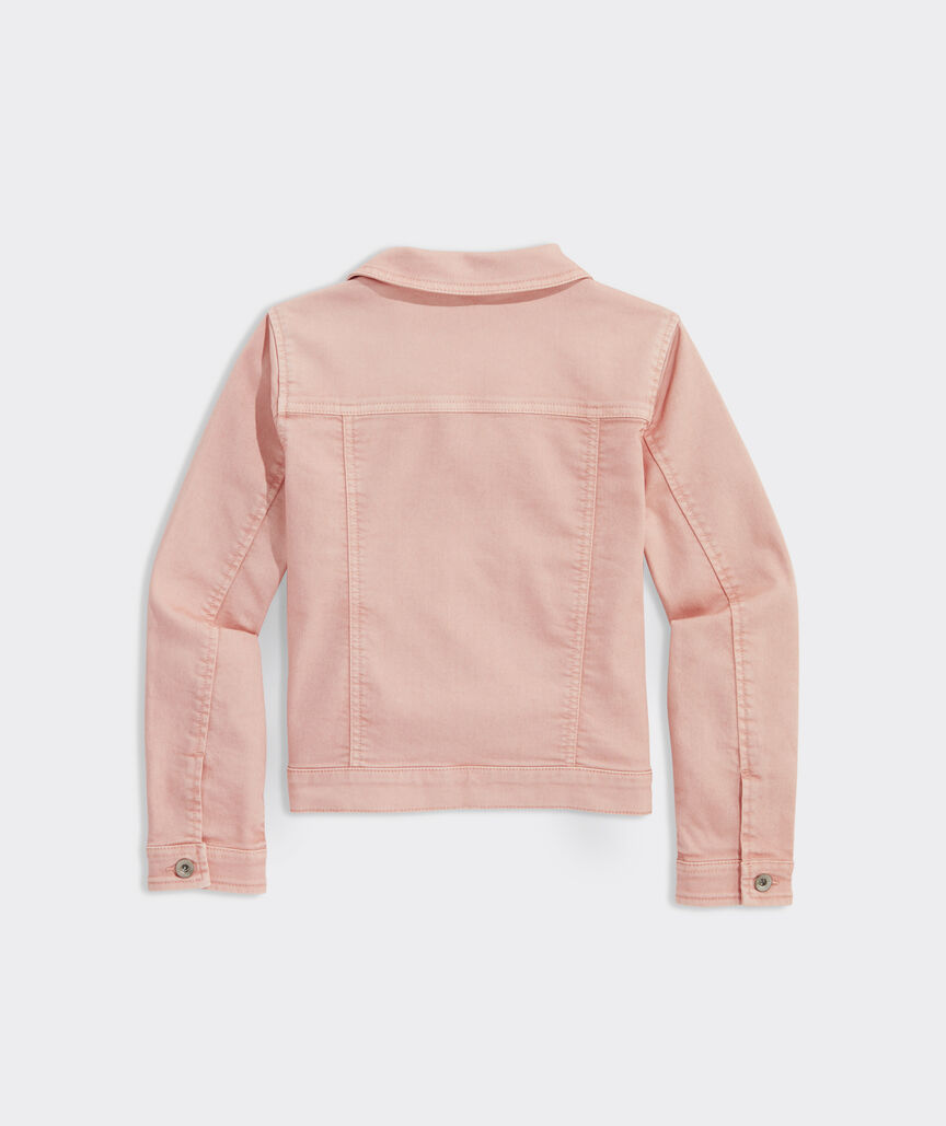 Shop Girls Colored Denim Jacket at vineyard vines