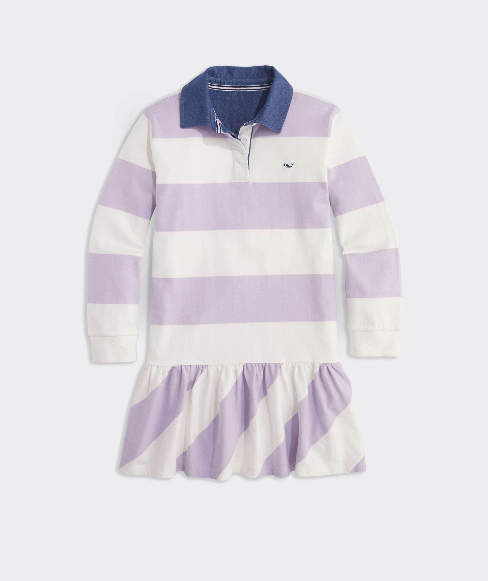 Shop Girls' Drop-Waist Rugby Dress at vineyard vines