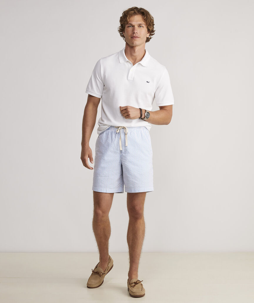 Shop 7 Inch Seersucker Jetty Shorts at vineyard vines