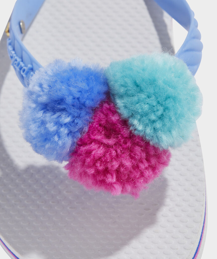 Shop Girls' Rainbow Pop Flip Flops at vineyard vines