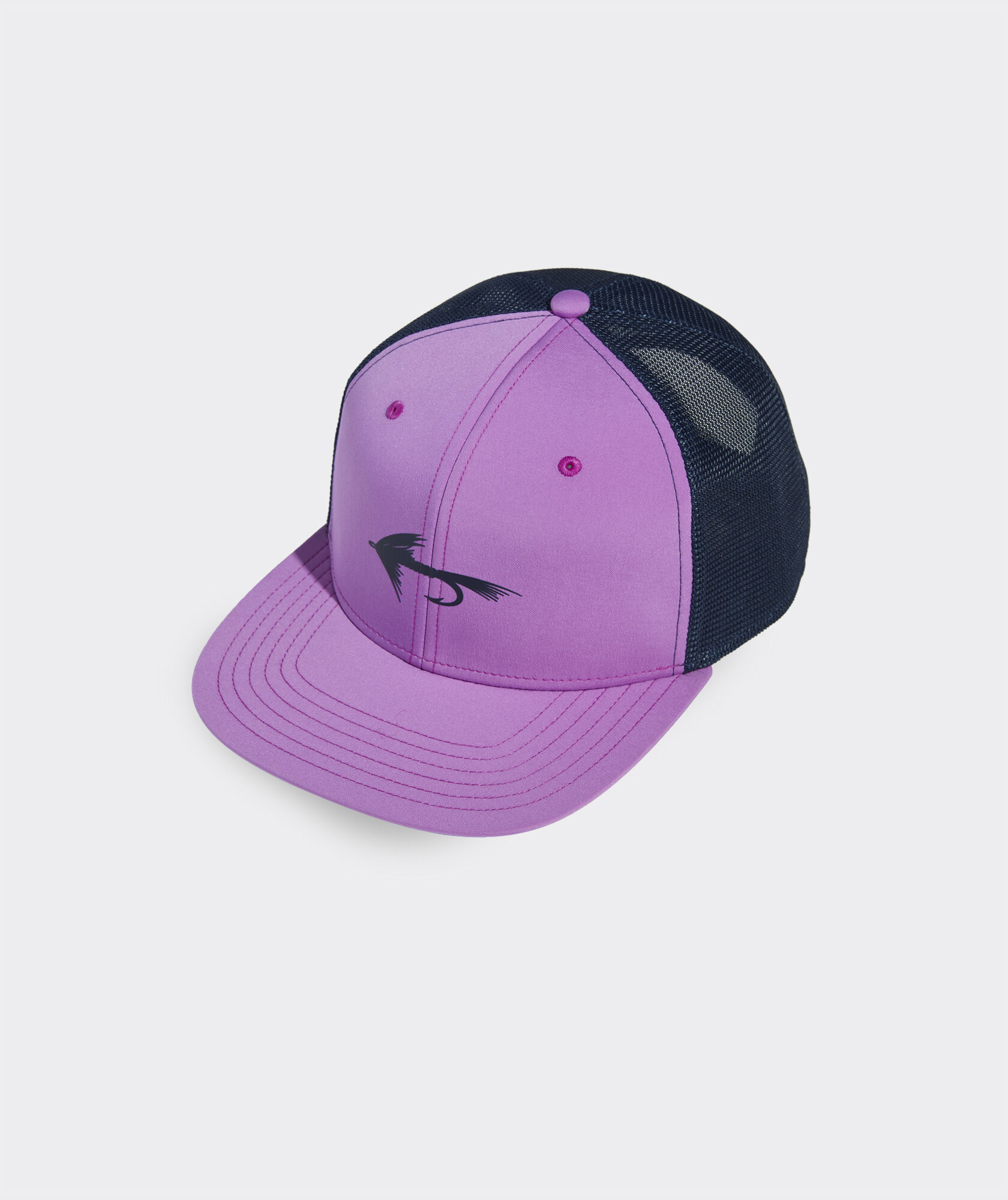 Shop Lure Patch Flat Brim Trucker Hat at vineyard vines
