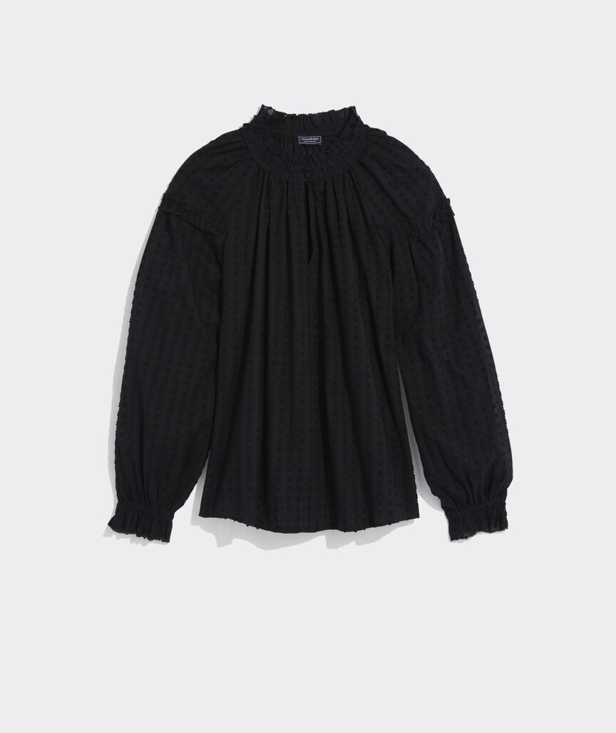 Shop Clip Dot Ruffle Popover at vineyard vines