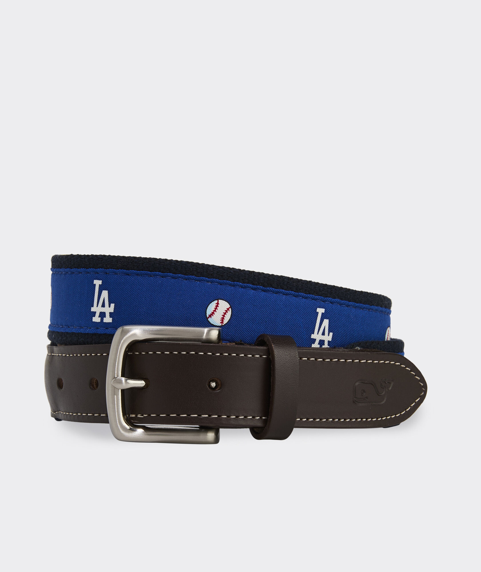 Shop Los Angeles Dodgers Canvas Club Belt at vineyard vines