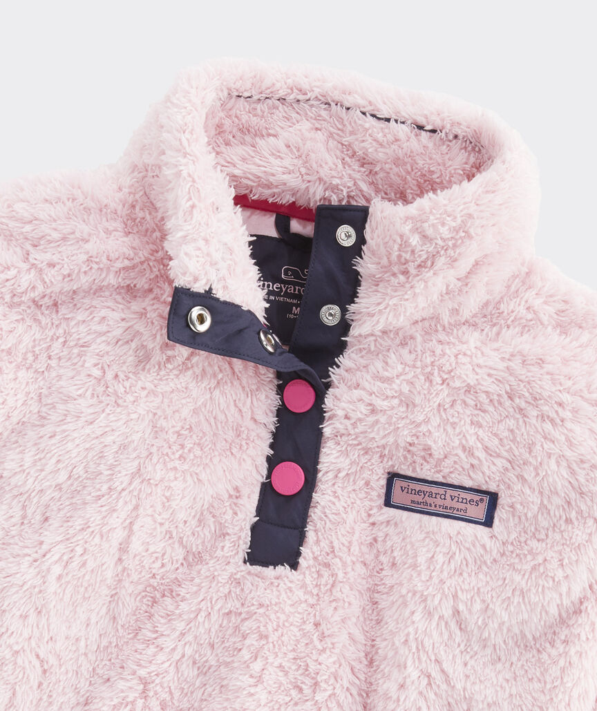 Shop Girls Teddy Snap Placket Pull-Over at vineyard vines
