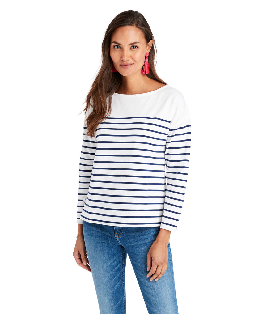 Shop Stripe Boatneck Top at vineyard vines