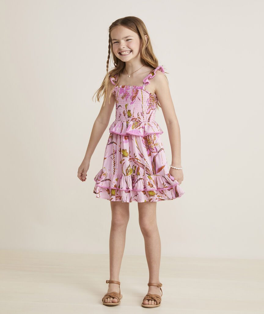 Shop Girls Smocked Ruffle Dress at vineyard vines
