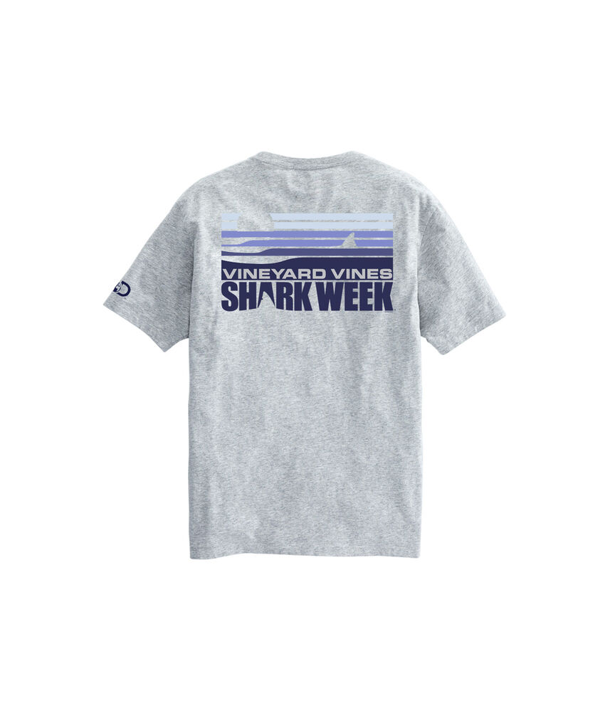 Shop Mens Shark Week Sunset Shark Fin T-Shirt at vineyard vines