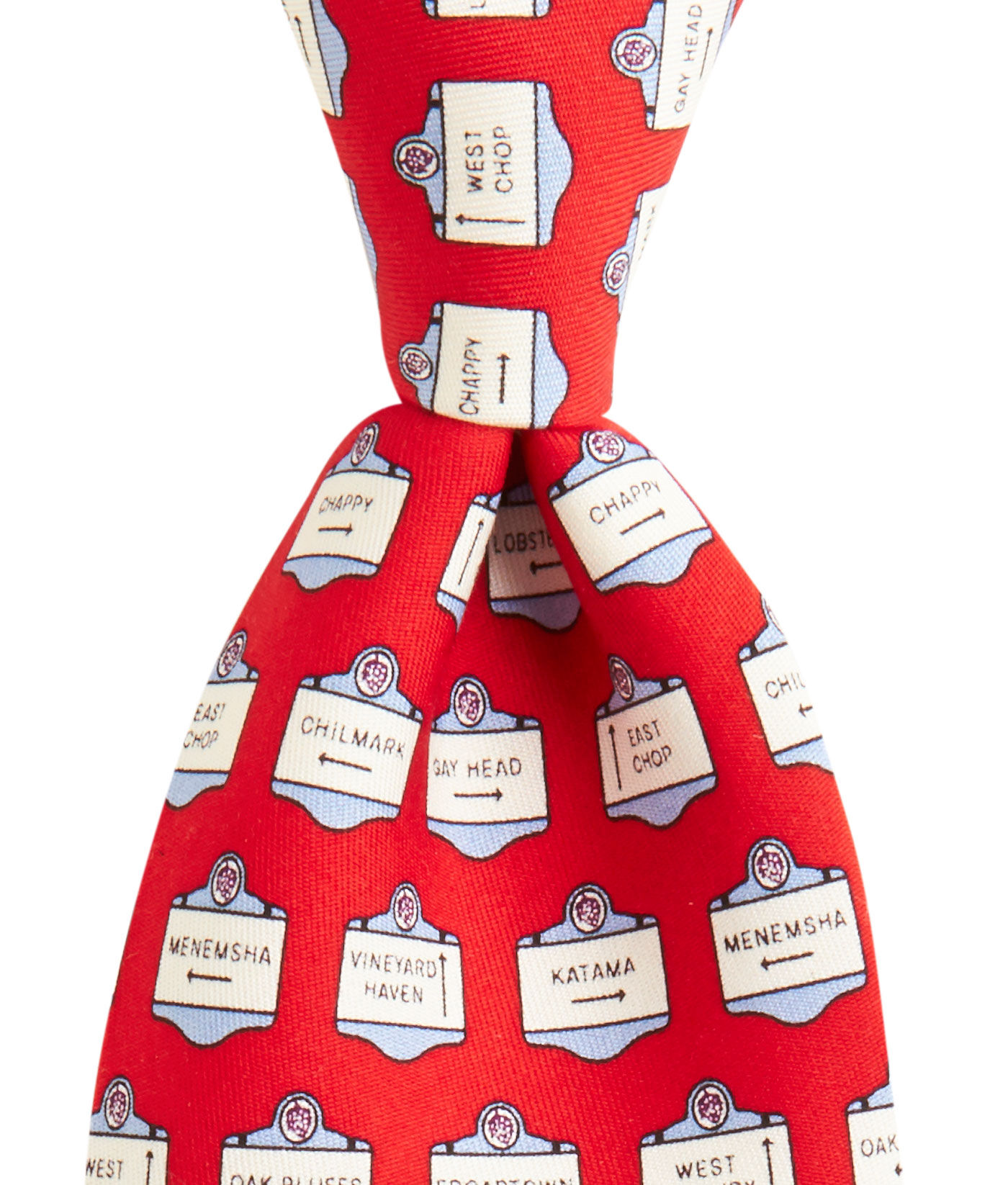 Men's Ties: MV Signs Printed Silk Tie for Men – Vineyard Vines