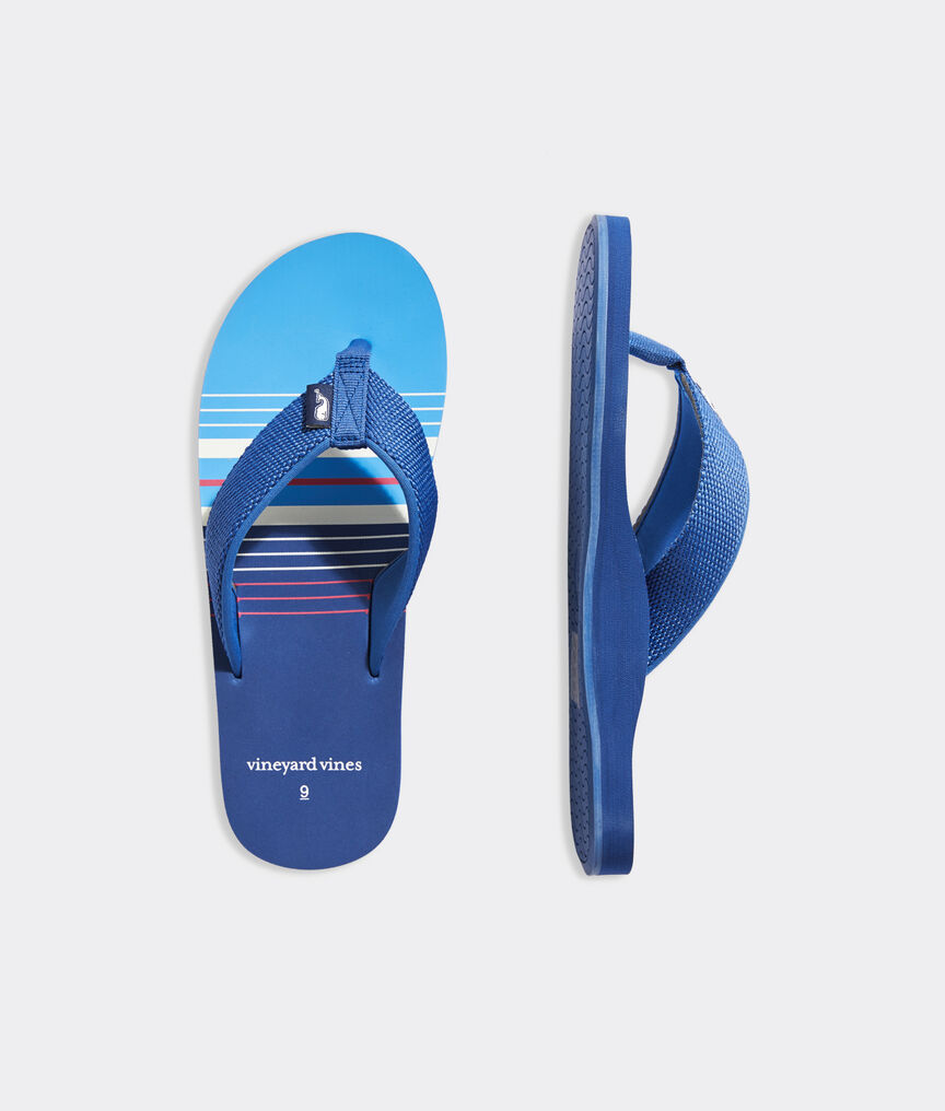 Shop Pop Stripe Printed Flip Flop at vineyard vines