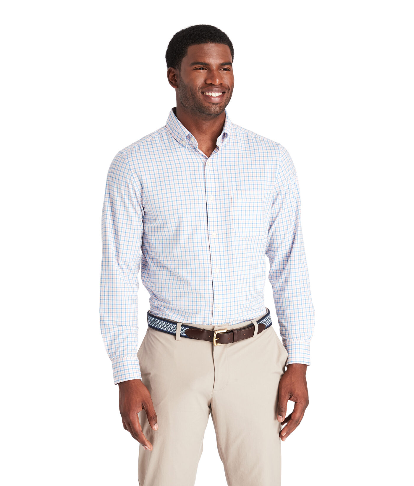 Shop Classic Fit Amelia Cotton Performance Murray Shirt at vineyard vines
