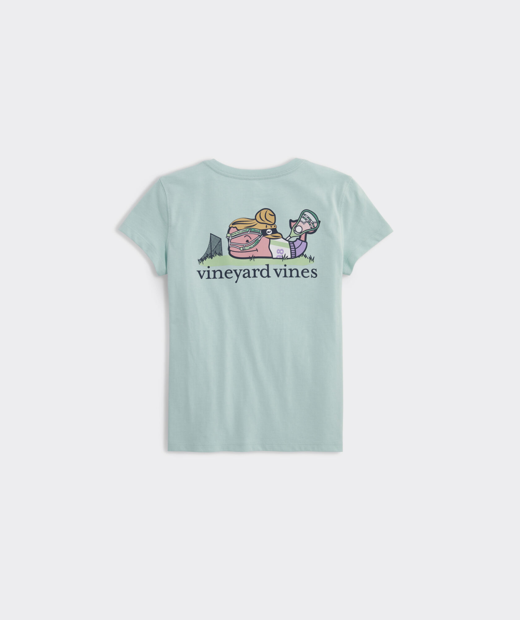 Shop Girls' Lacrosse Goal Whale Short-Sleeve Pocket Tee at vineyard vines
