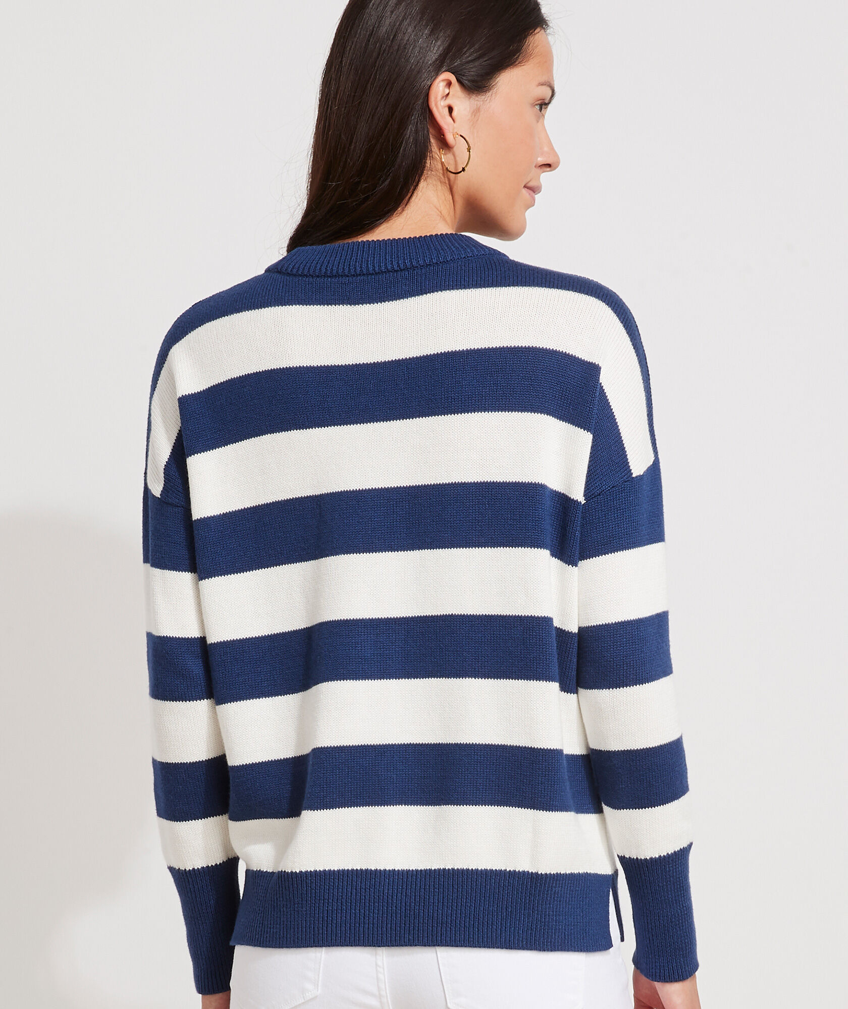 Shop Open-Knit Crew Sweater at vineyard vines