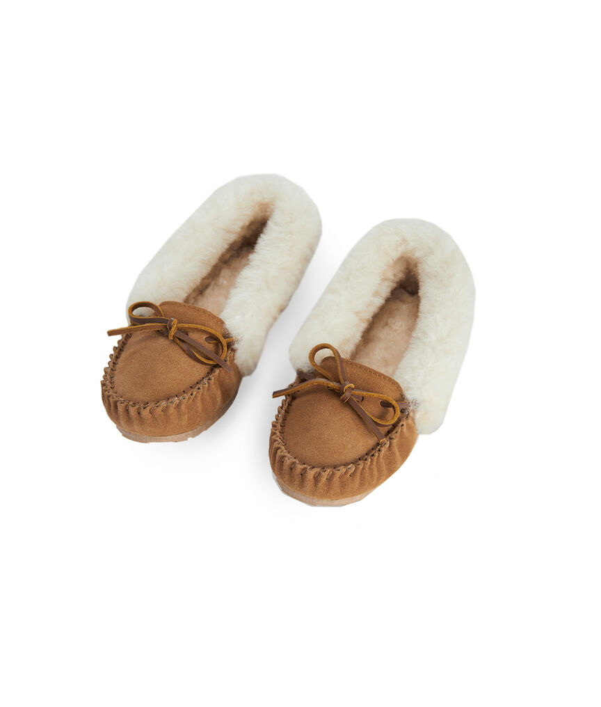 Shop Womens Suede Shearling Slippers at vineyard vines