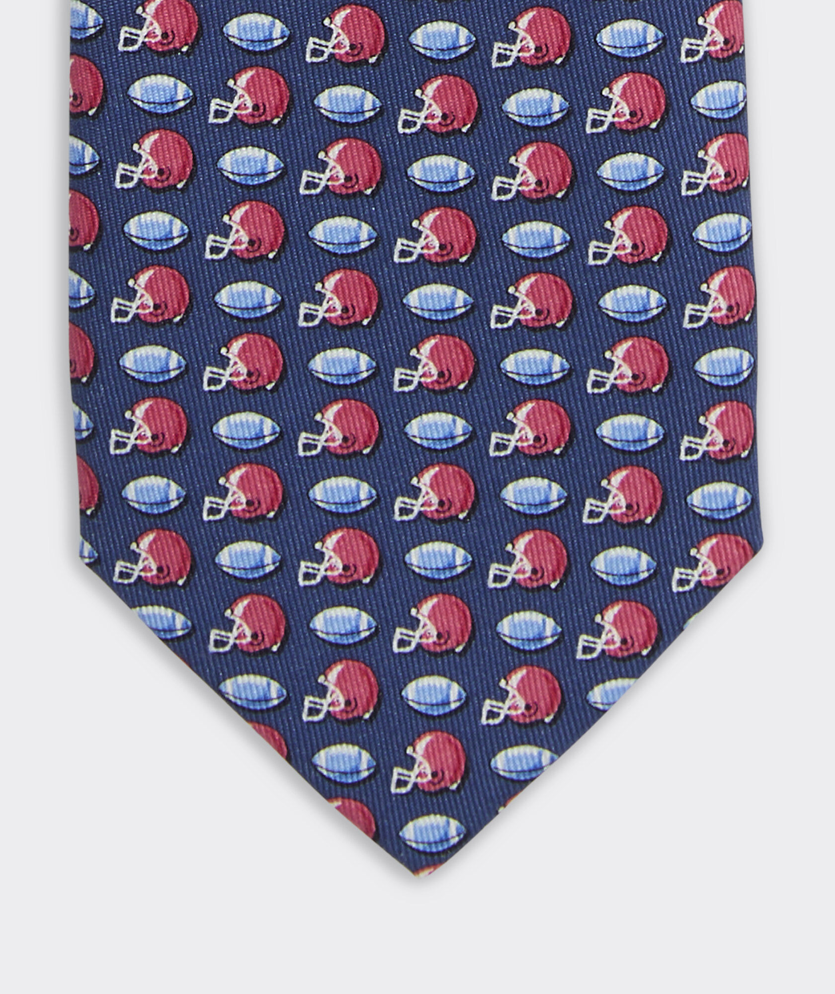 Shop Boys' Tossed Football & Helmet Silk Tie at vineyard vines