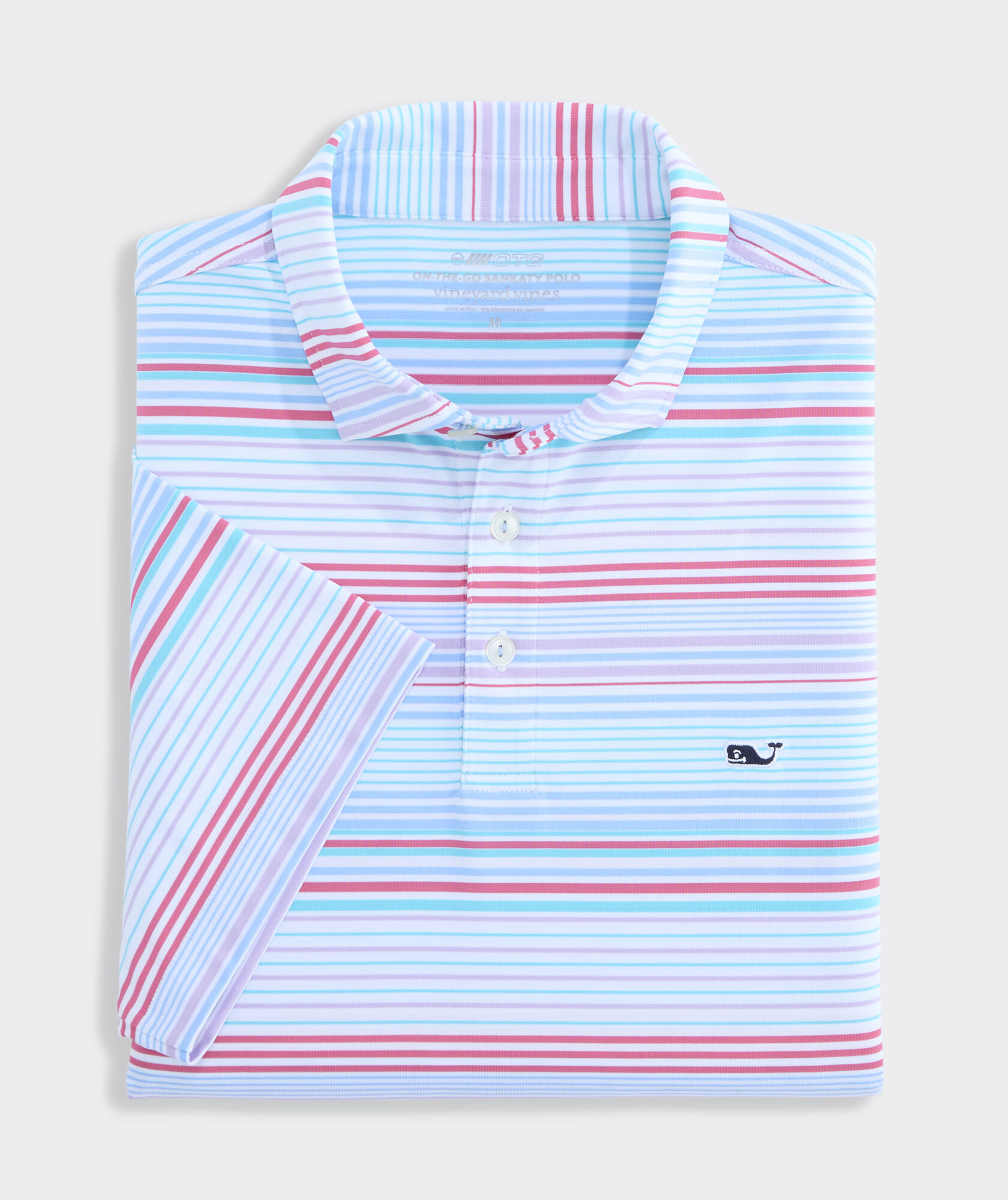 Shop Performance Conch Stripe Sankaty Polo at vineyard vines