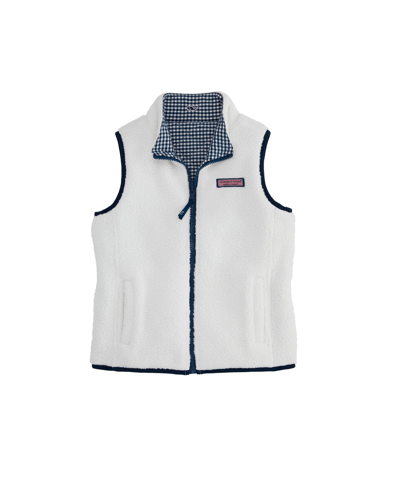 Shop Girls Reversible Sherpa Vest at vineyard vines