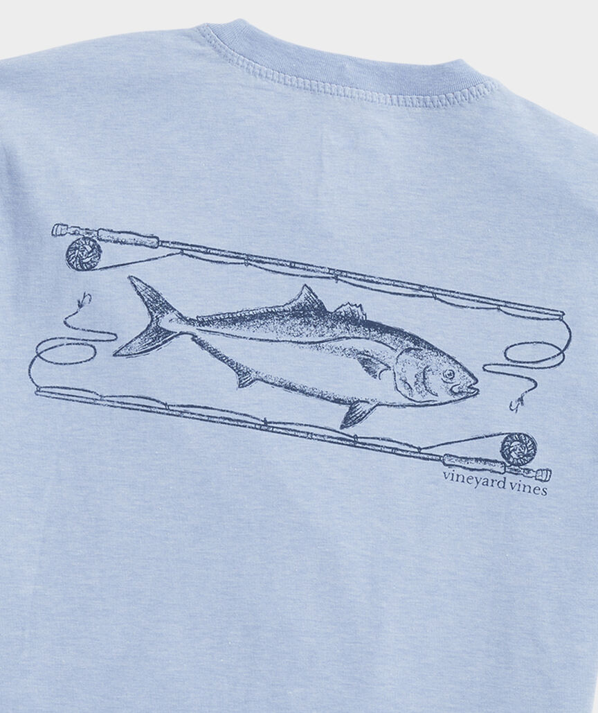 Shop Fly Rod Logo Box Dunes Tee at vineyard vines