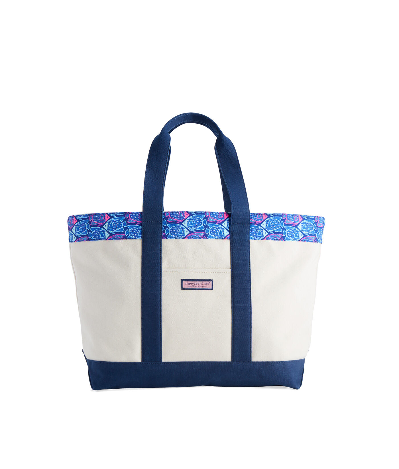 Shop Heritage Fish XL Tote at vineyard vines