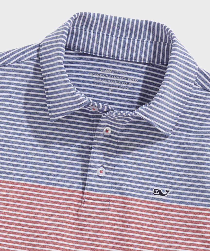 Shop Boys' Americana Bradley Stripe Sankaty Polo at vineyard vines
