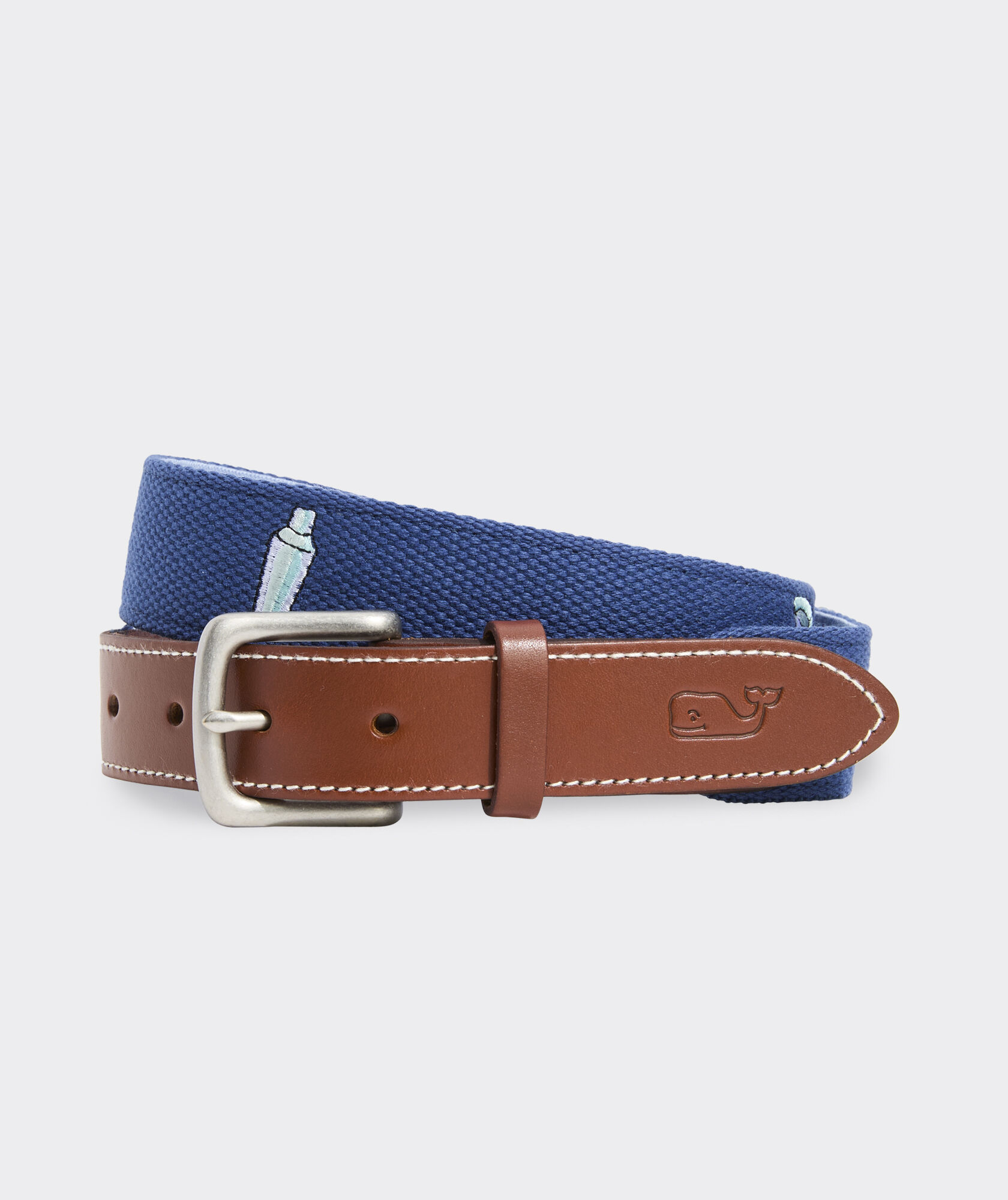 Shop Shake N Shuck Embroidered Canvas Club Belt at vineyard vines
