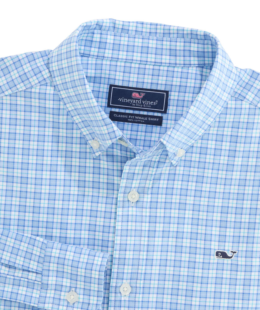 Shop OUTLET Boys' Poplin Plaid Shirt at vineyard vines