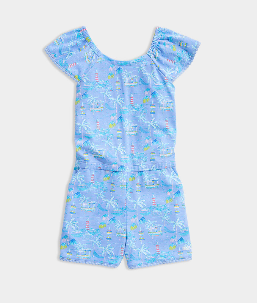 Shop Girls' Tie-Back Knit Romper at vineyard vines