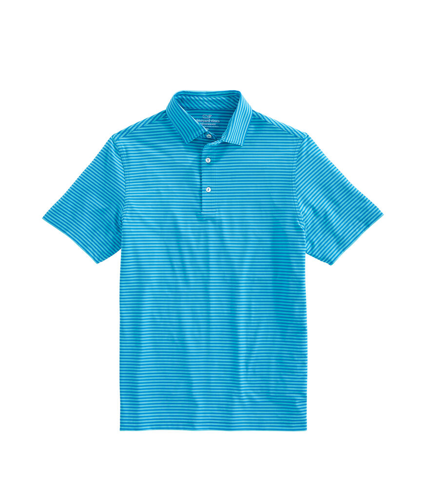 Shop Mens Kennedy Stripe Sankaty Performance Polo at vineyard vines