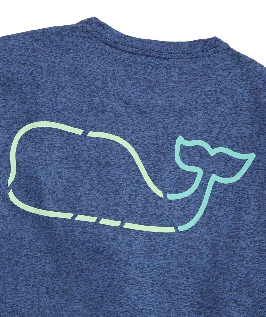 Shop OUTLET Whale Outline Long-Sleeve Performance Tee at vineyard vines