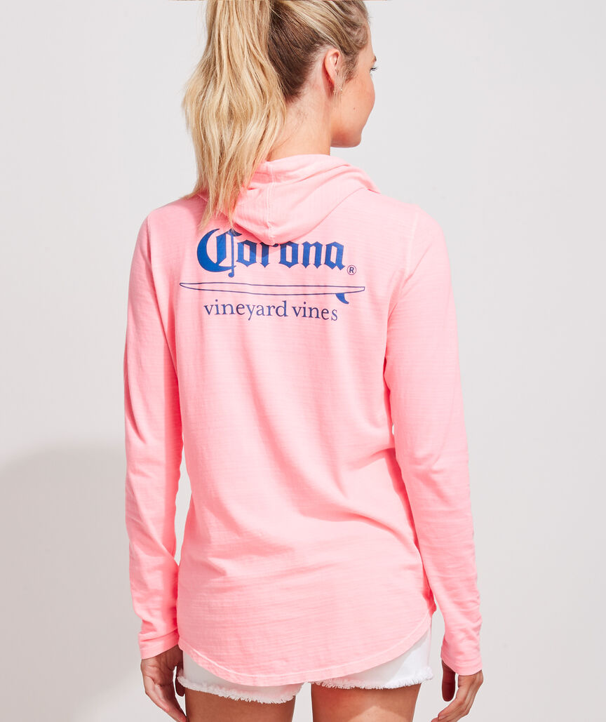 Shop Women's Corona® x vineyard vines Surf Logo Long-Sleeve Hoodie Tee ...