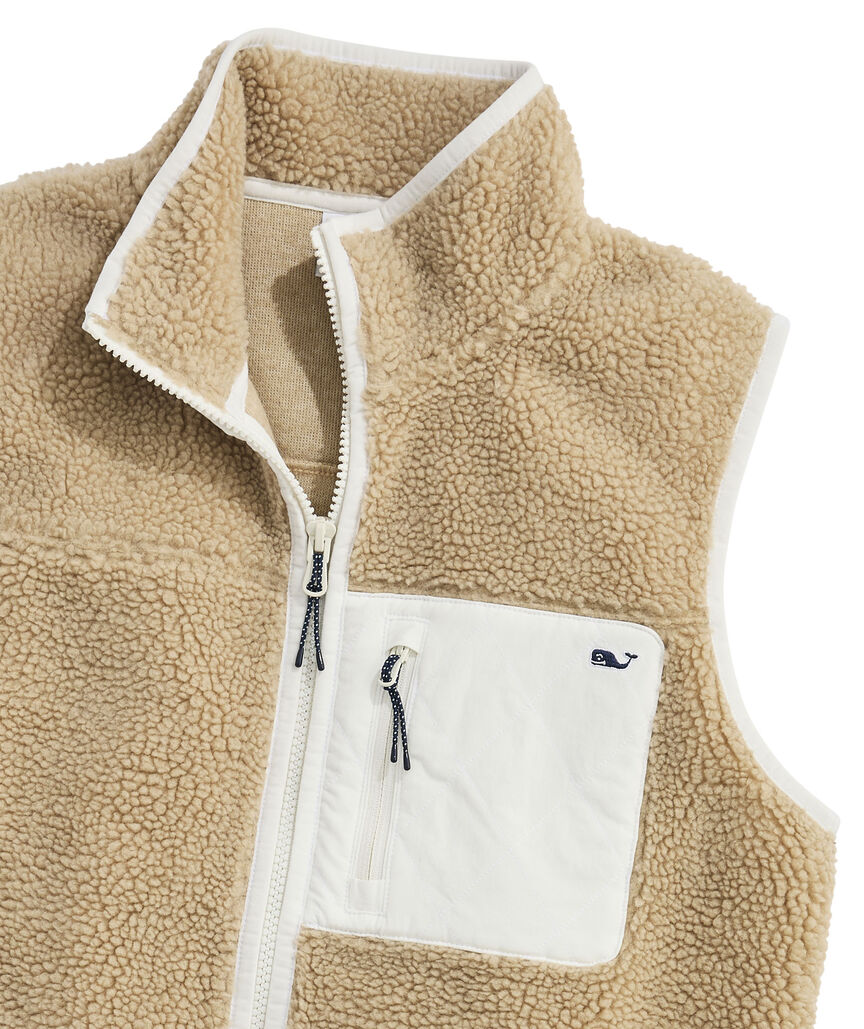 Shop OUTLET Women's Sherpa Fleece Vest at vineyard vines