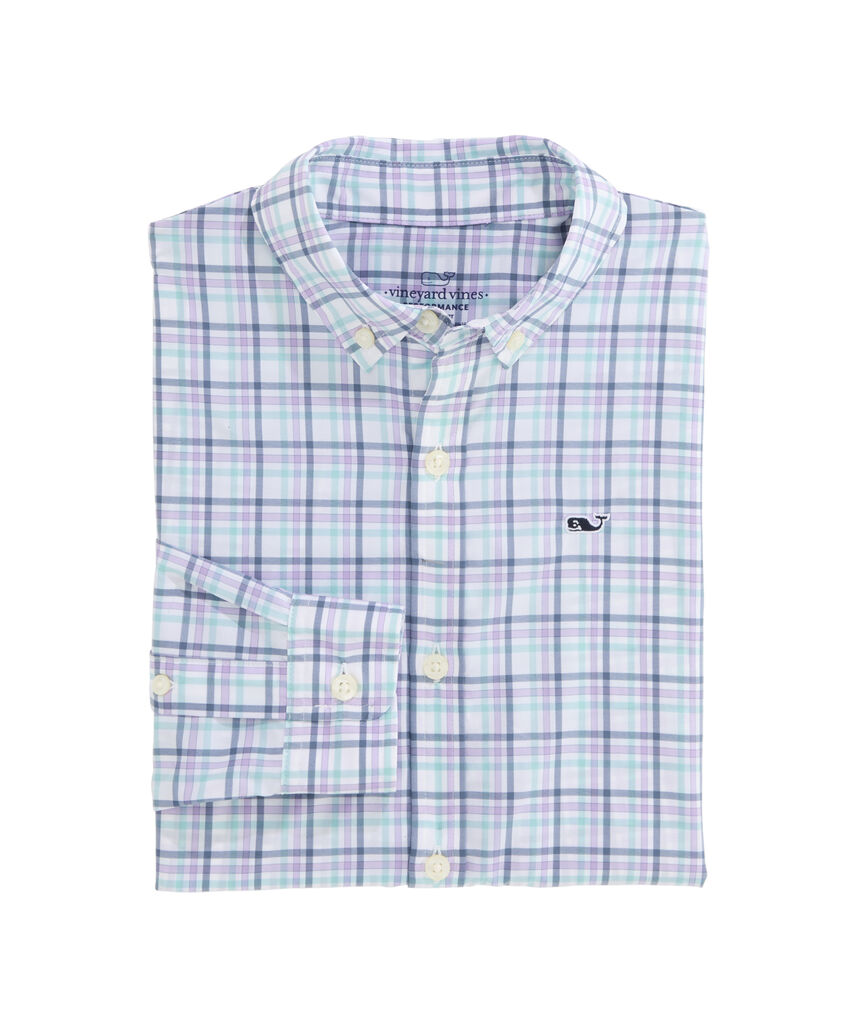 Shop OUTLET Boys' Performance Check Shirt at vineyard vines