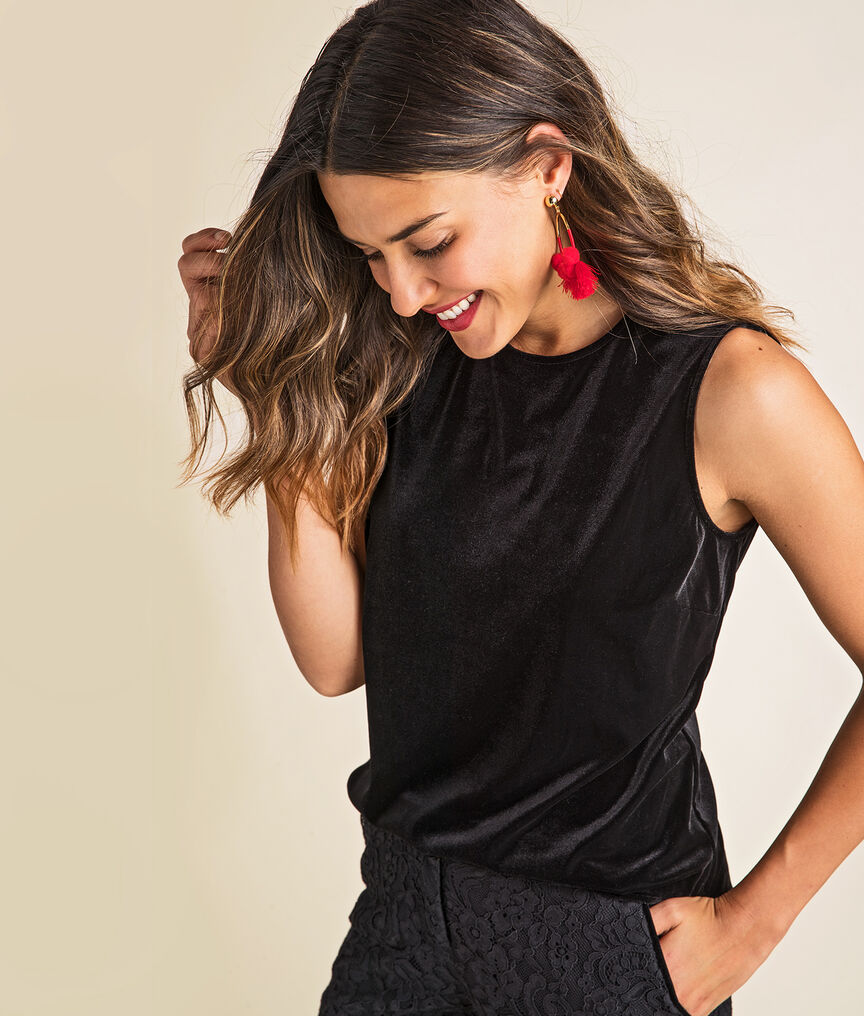 Shop Velvet Sleeveless Shell Top at vineyard vines
