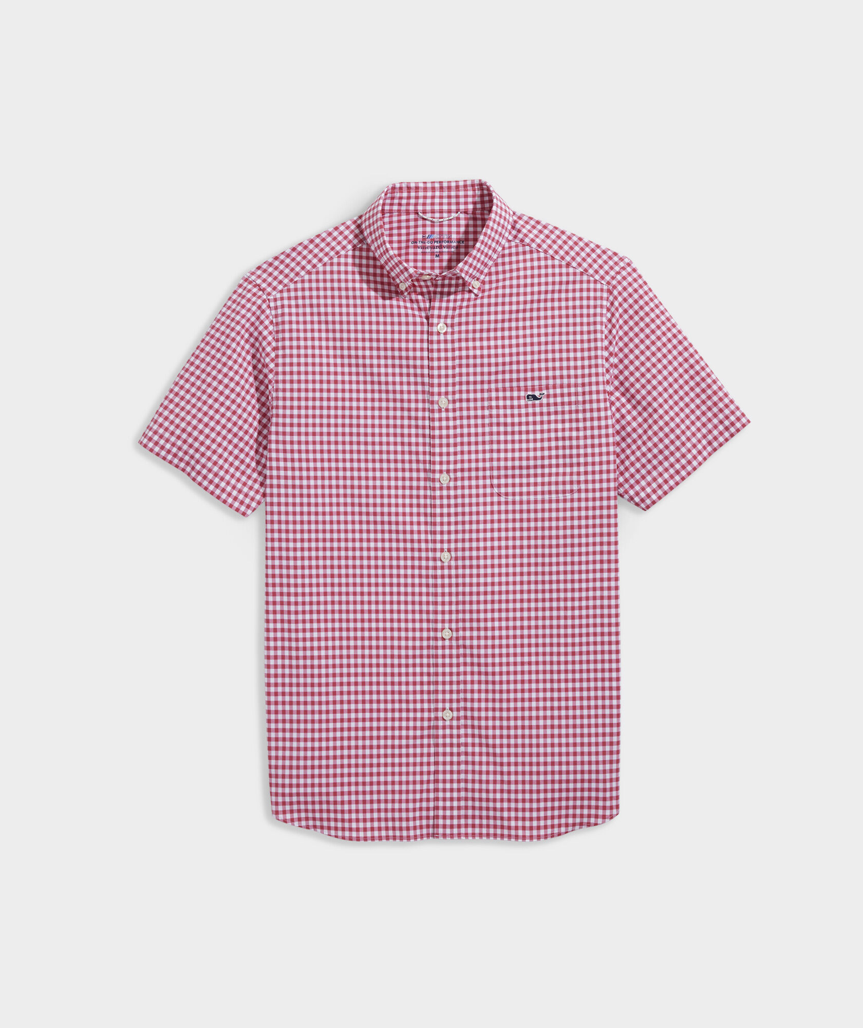 Shop On-The-Go Lightweight Short-Sleeve Gingham Shirt at vineyard vines