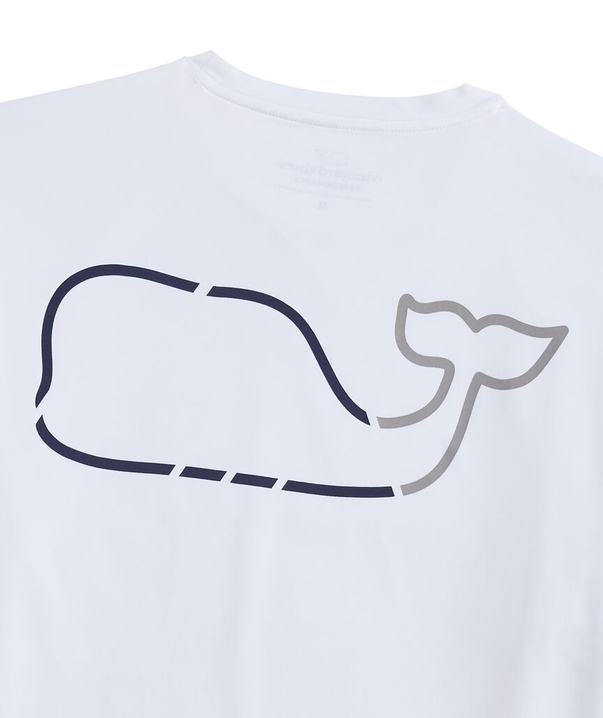 Shop OUTLET Whale Outline Long-Sleeve Performance Tee at vineyard vines