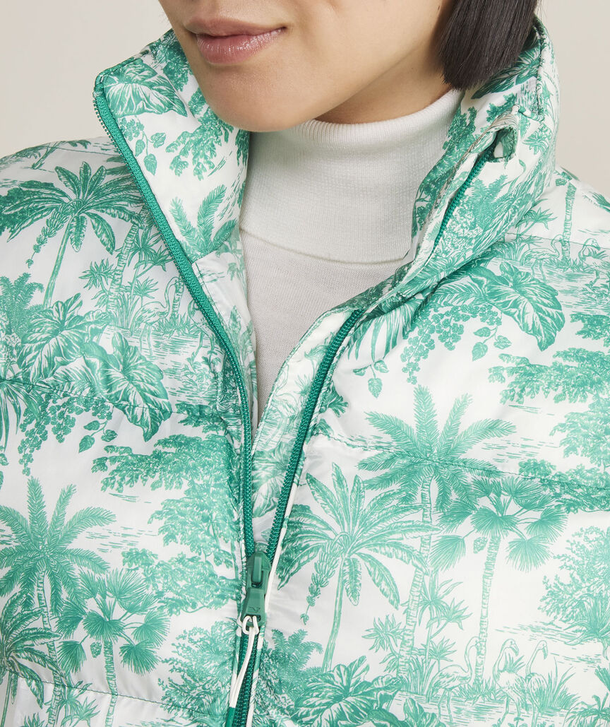 Shop Oversized Printed Puffer Vest at vineyard vines