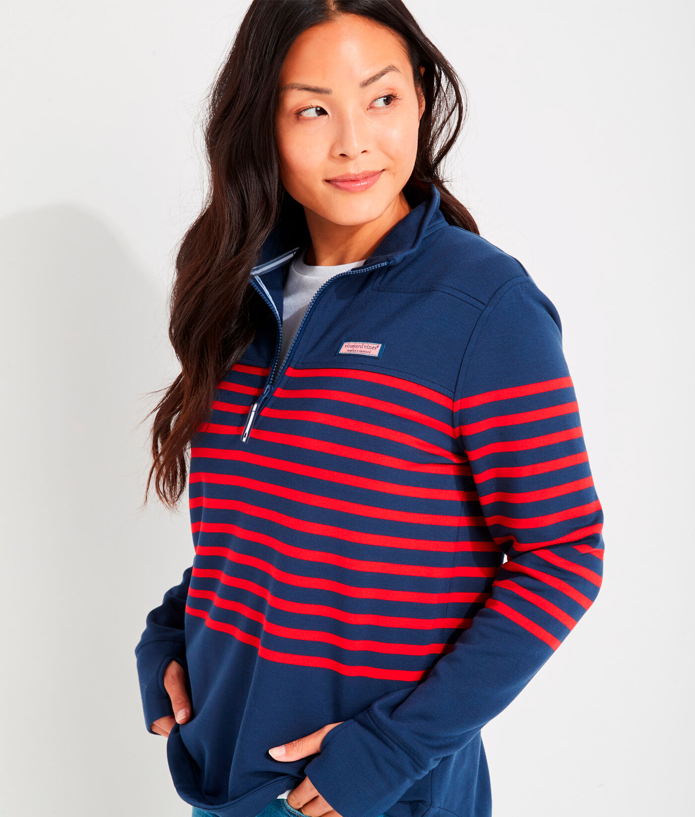 Shop Dreamcloth® Striped Relaxed Shep Shirt™ at vineyard vines