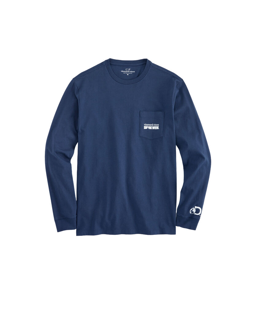 Shop Long-Sleeve Shark Week Santa Whale Rudolph T-Shirt at vineyard vines