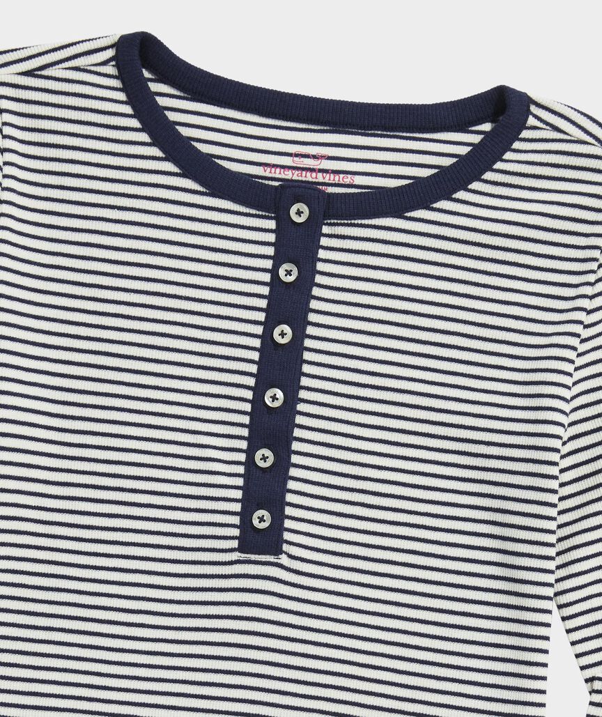 Shop Girls Ribbed Henley at vineyard vines