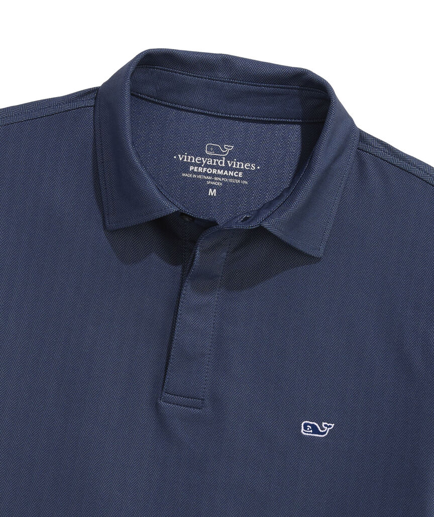 Shop OUTLET Herringbone Performance Polo at vineyard vines