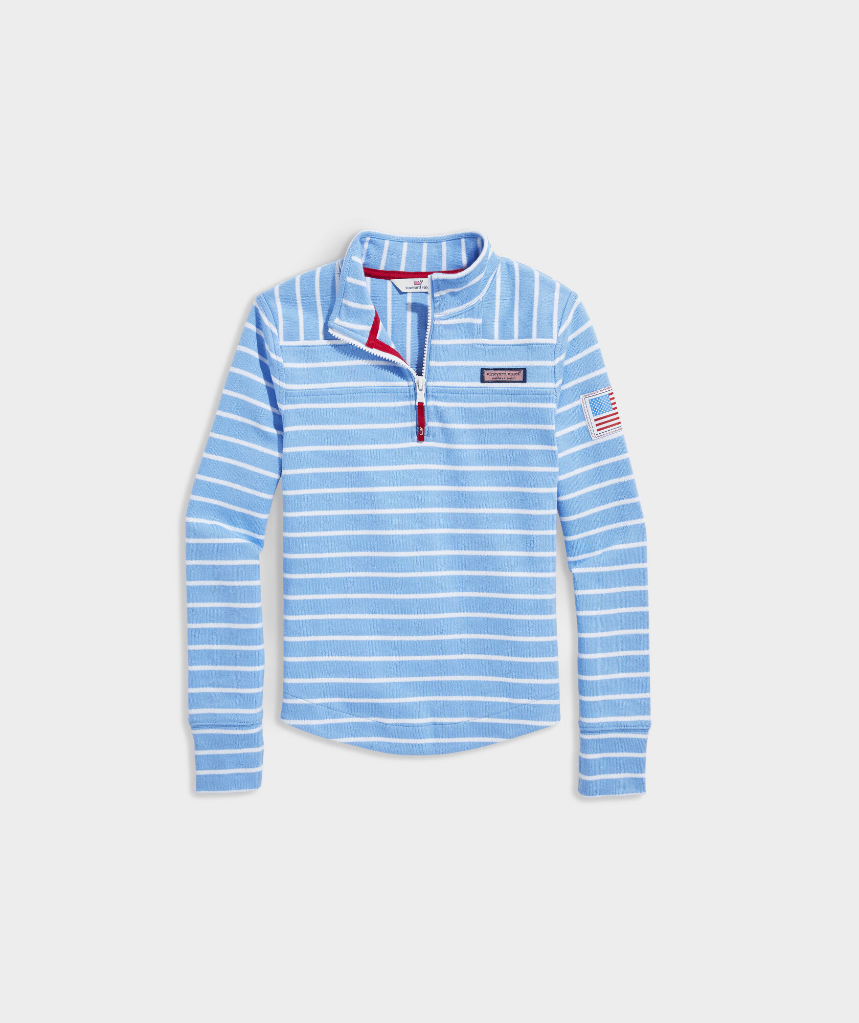 Shop Girls' Striped Sweater Knit Shep Shirt™ at vineyard vines