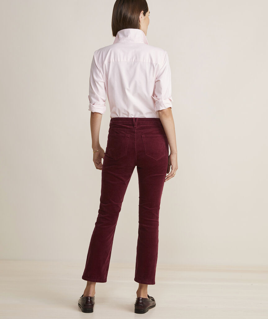 Shop Kick Flare Mid-Rise Corduroy Pants at vineyard vines