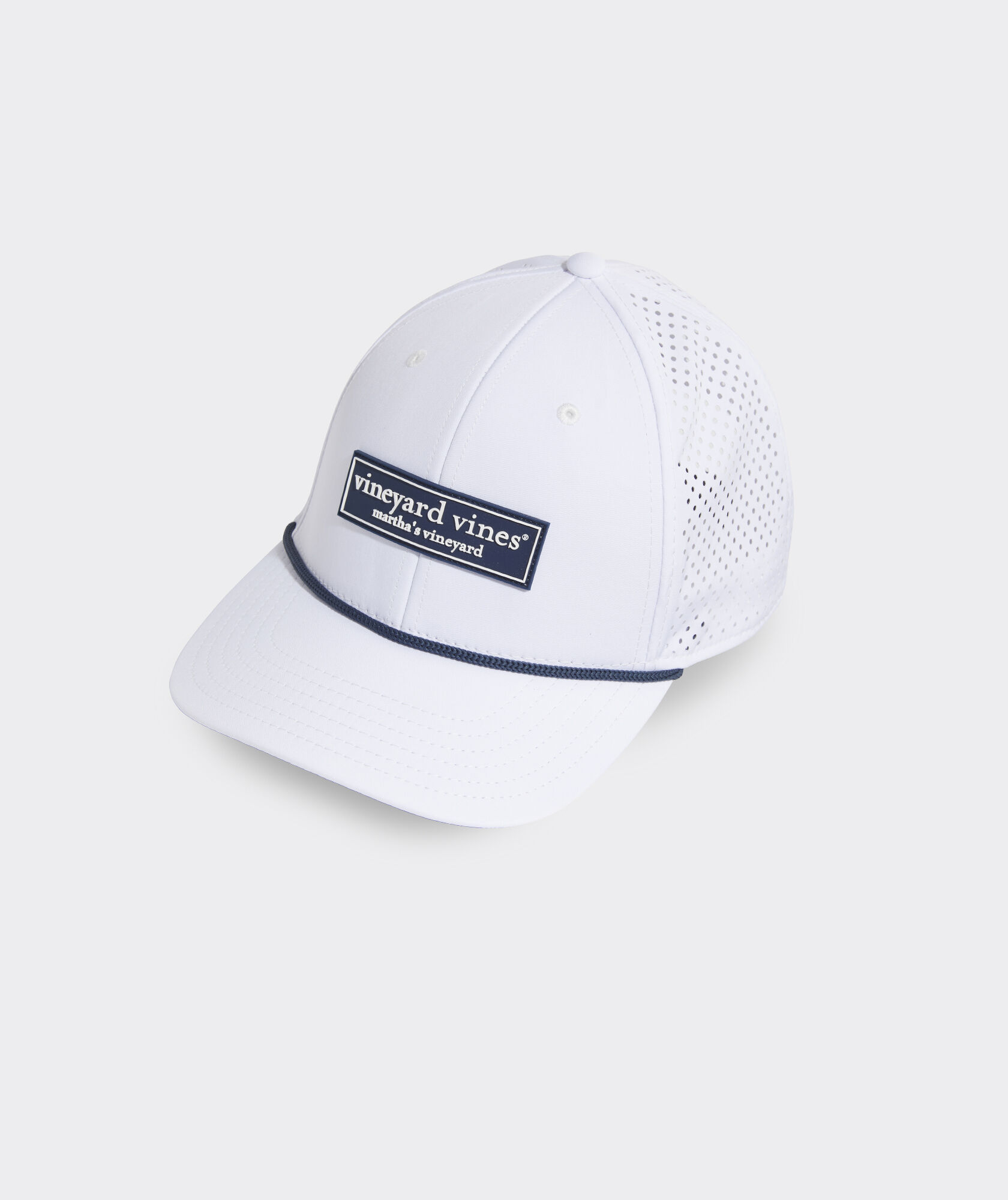 Shop Rubber Patch Logo Box Performance Baseball Hat at vineyard vines