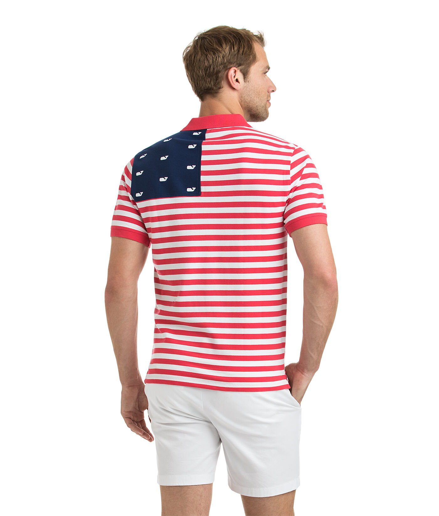 Shop USA Flag Slim Polo at vineyard vines