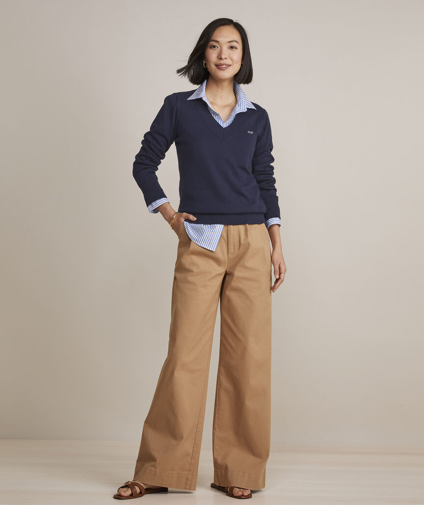 Shop Heritage V-Neck Sweater at vineyard vines