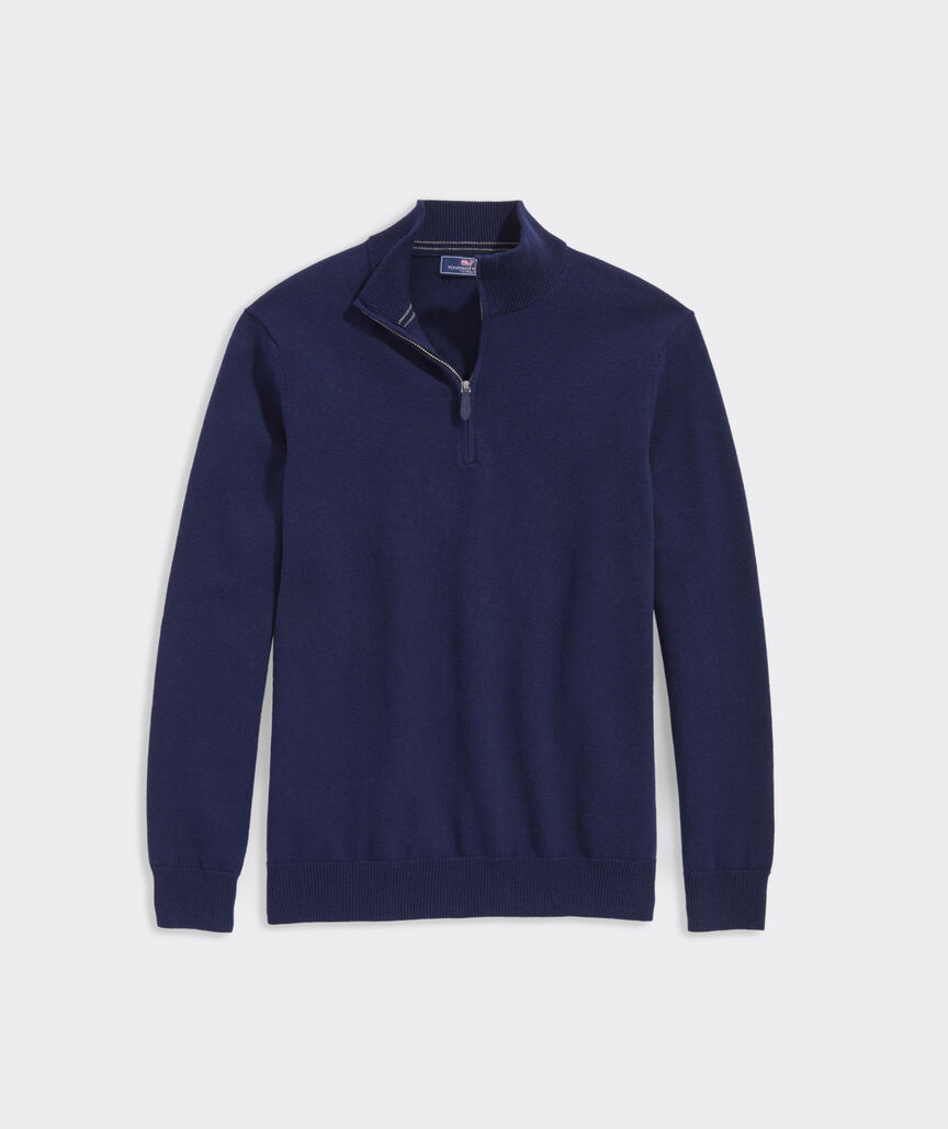 Shop Boathouse Quarter-Zip Sweater at vineyard vines