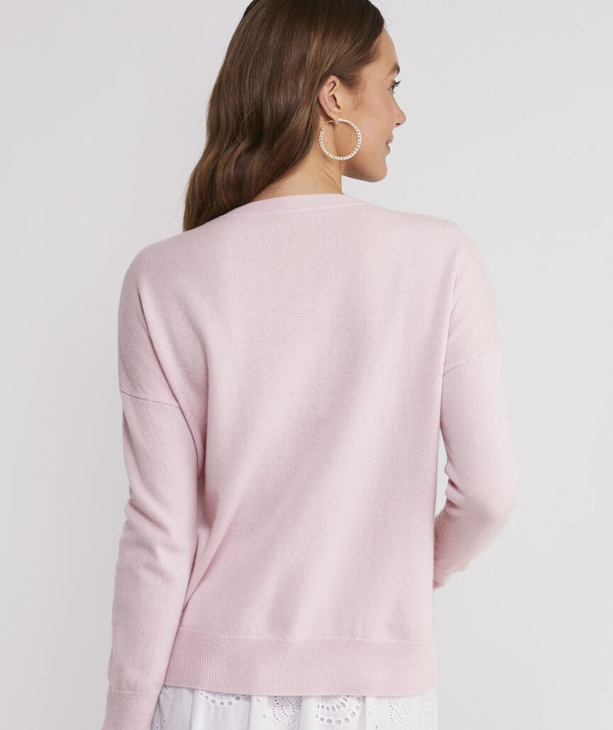 Shop Shell Intarsia Cashmere Crewneck Sweater at vineyard vines