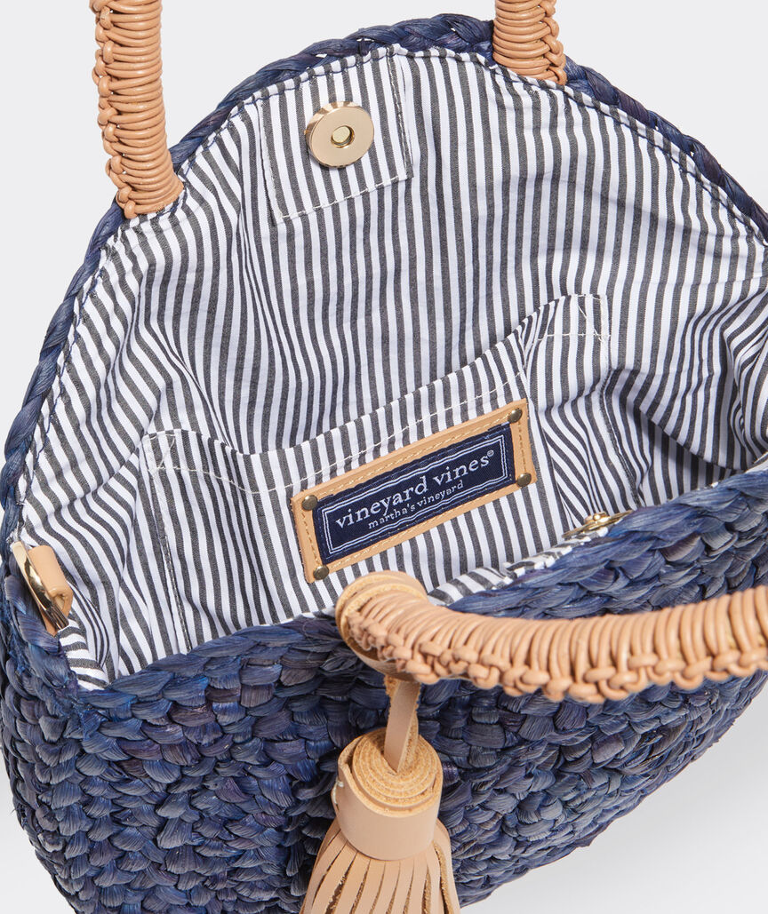 Shop Braided Straw Circle Crossbody at vineyard vines