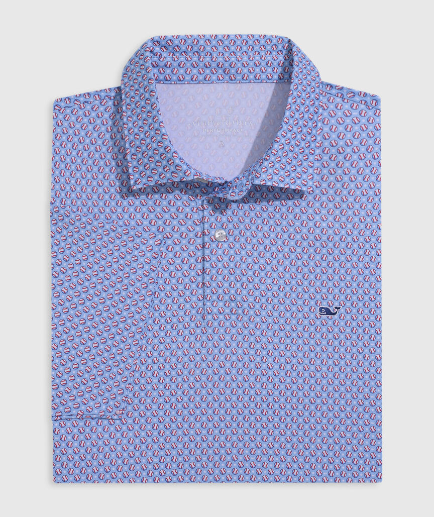 Shop OUTLET Boys' Performance Baseballs & Stars Polo at vineyard vines