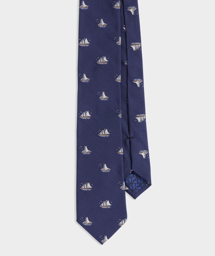 Shop Sailboats Silk Kennedy Tie at vineyard vines