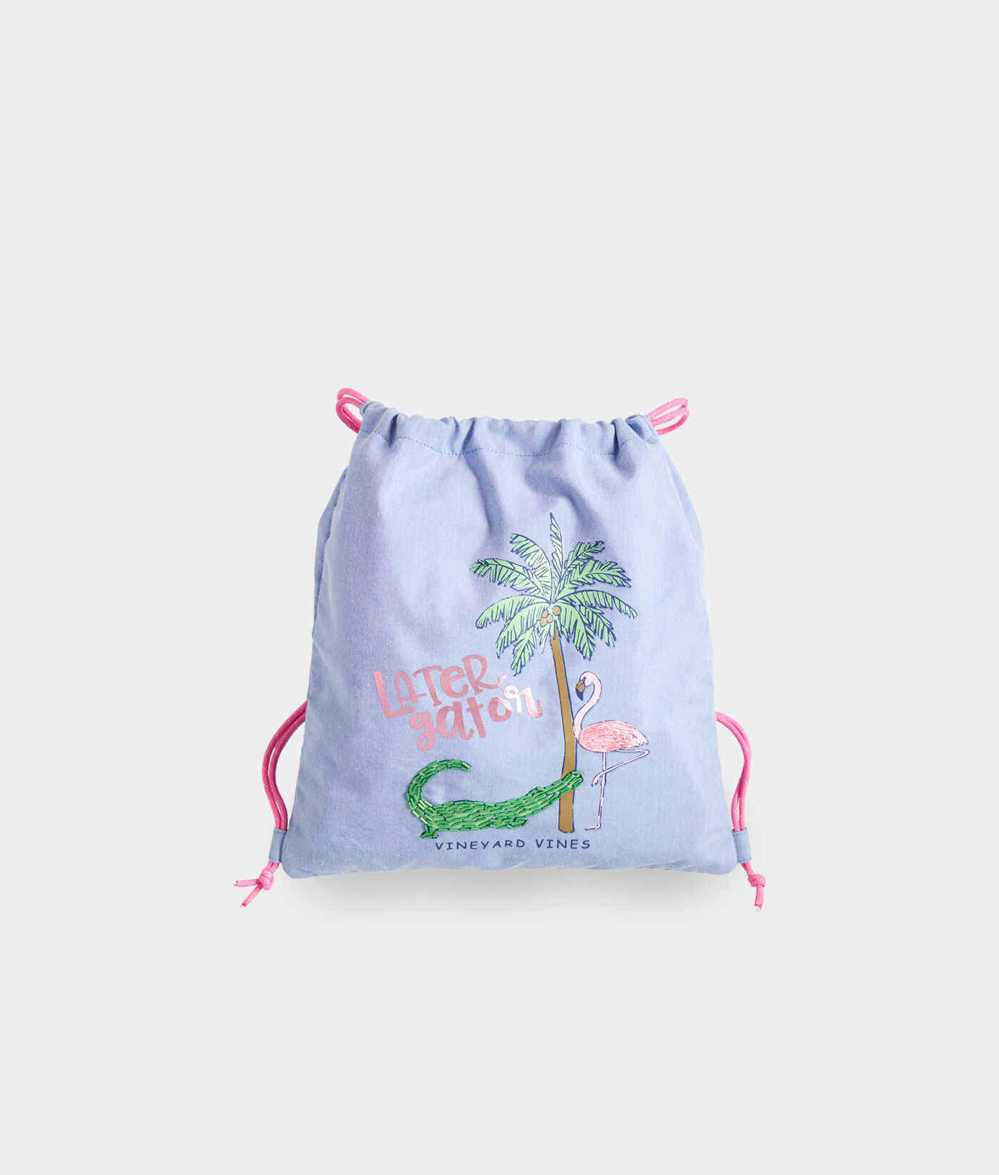 Shop Girls' Later Gator Drawstring Bag at vineyard vines